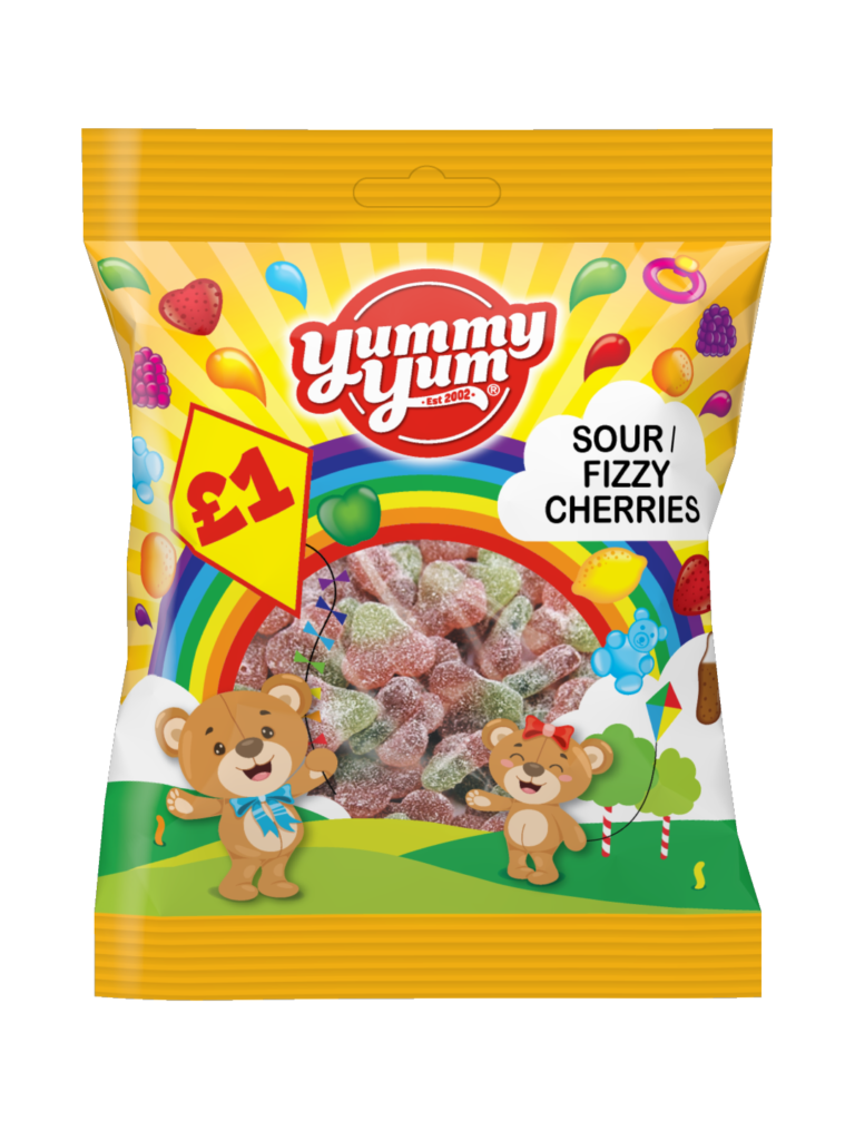 Sour/Fizzy Cherries - Yummy Yum